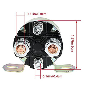 12V Starter Solenoid for Yamaha G2 G8 G9 G11 G14 G16 G20 Gas Golf Cart 1985-2002 4 Terminal Solenoid Replaces JF2-H1950-00 JR3-H1950-00 J38-81950-01