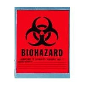 Medical Action Infectious Waste Bag, Red, 1 Gallon, 11" x 14.25", 20/Roll