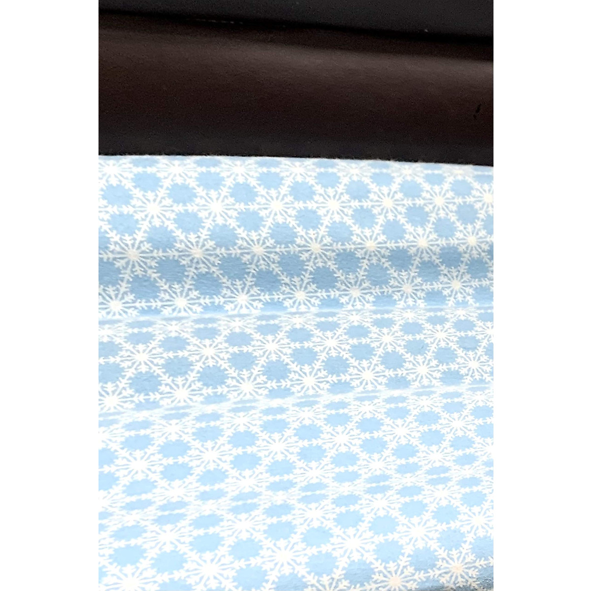 Royal Tradition Heavyweight Flannel, 100-Percent Cotton King Pillow Cases, Set of 2, Snow Print, Soft Pair of Pillowcases