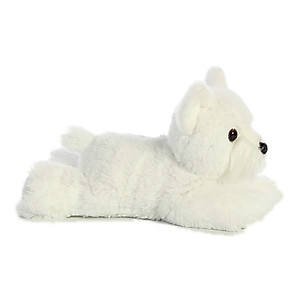 Aurora® Adorable Mini Flopsie™ Windsor Westie™ Stuffed Animal - Playful Ease - Timeless Companions - White 8 Inches
