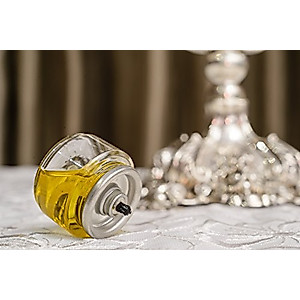 SHABBOS OIL CANDLE LIGHT. Pre-Filled (for quick lighting) Beautiful High Flame, (throughout the entire time) SEALED, NO SPIL, NO MESS, 100% Extra Virgin Olive Oil Burns Approx. 6 Hrs 22 per pack