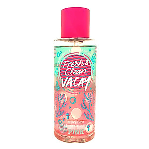 Victoria's Secret Pink Fresh & Clean Vacay Scented Mist 8.4 fl oz / 250 ml