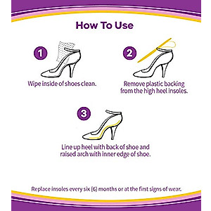 Dr. Scholl's Stylish Step High Heel Relief Insoles Size 6 - 10,2 Count (Pack of 1)