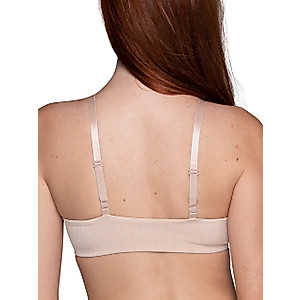 Vanity Fair Women's Illumination Front Closure Bra, 3-Way Convertible Staps, Lightly Lined Cups up to DD, Beige, 36C