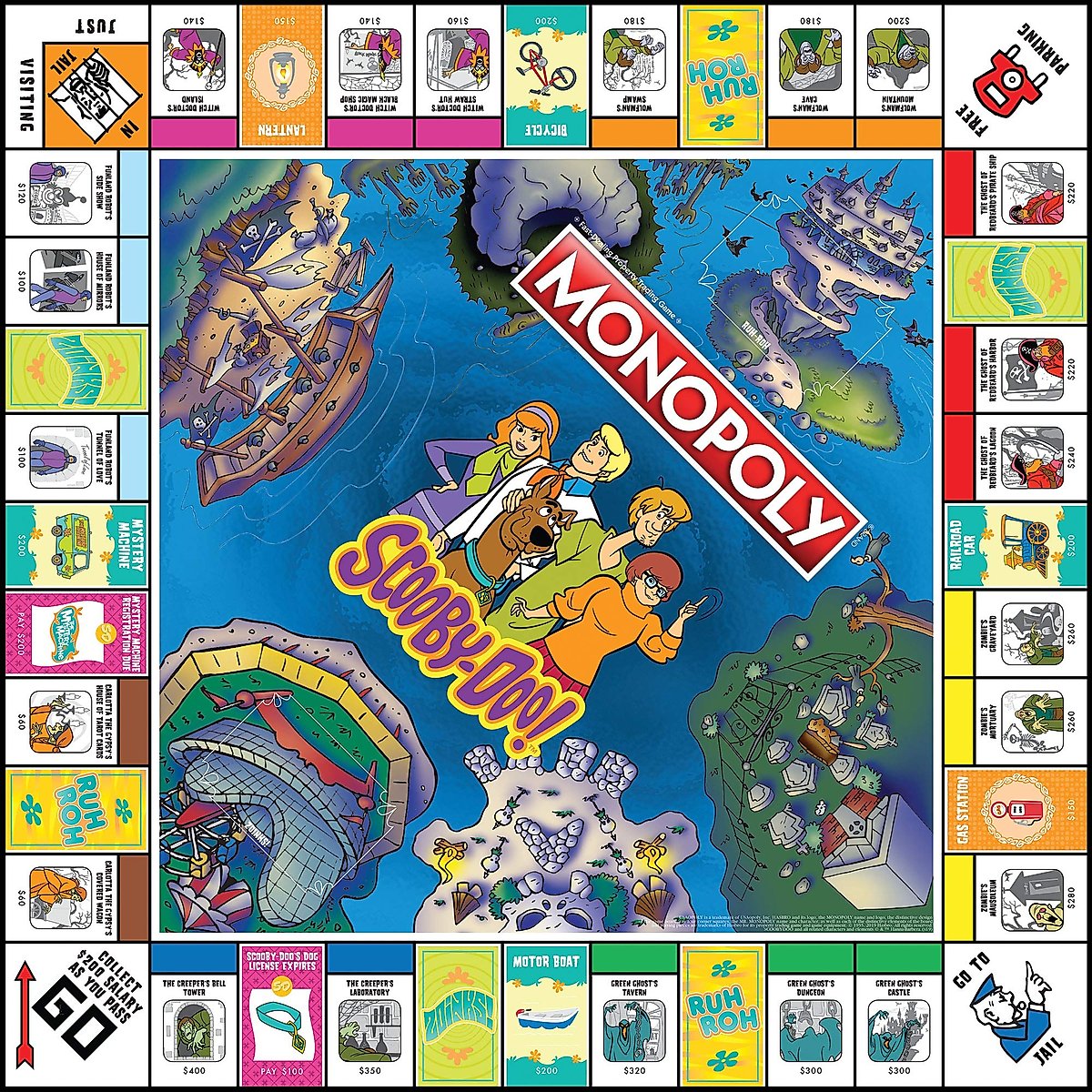 Monopoly Scooby-Doo! Board Game | Official Scooby-Doo! Merchandise Based on The Popular Scooby-Doo! Cartoon | Classic Monopoly Game Featuring Scooby-Doo! Characters