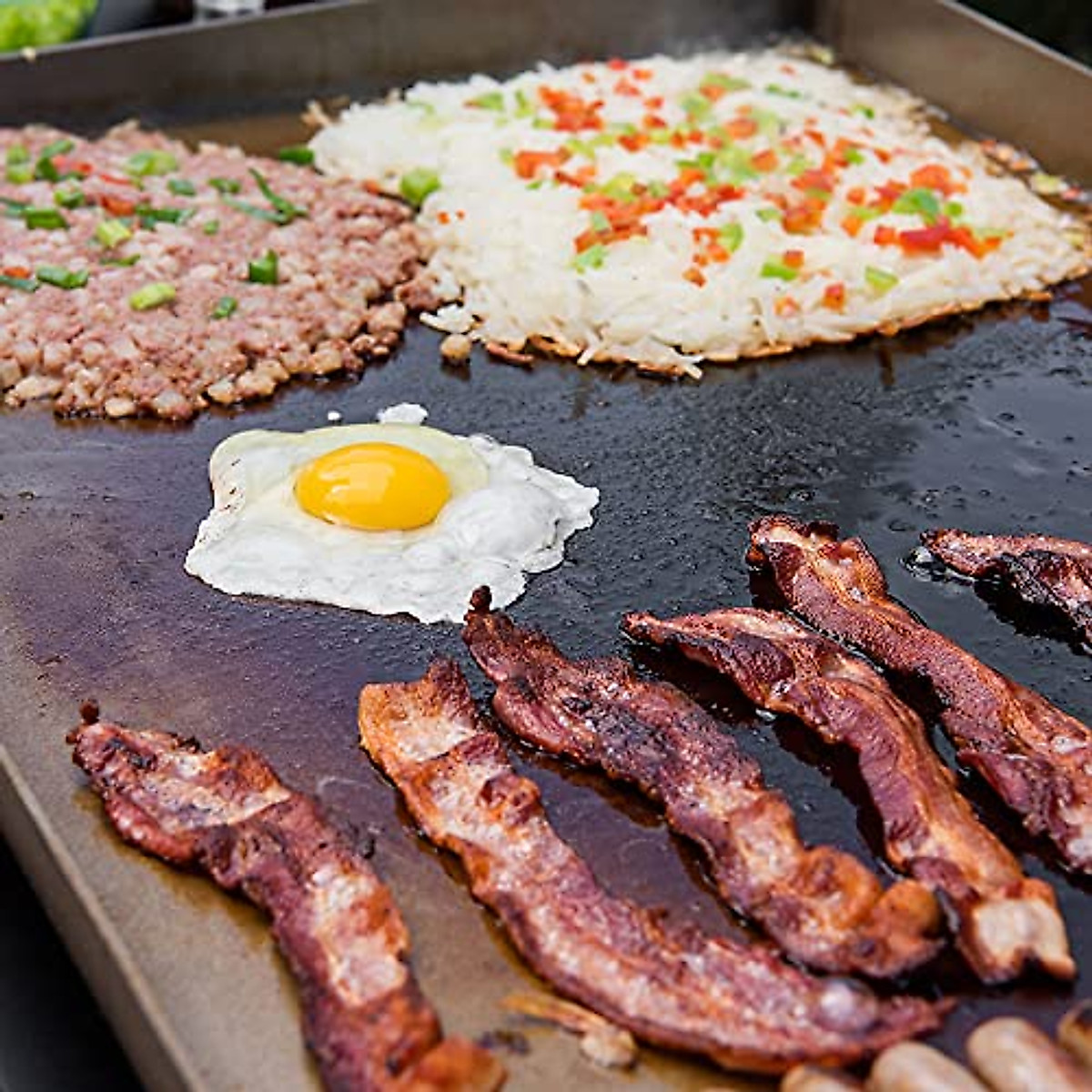 Nexgrill 2-Burner Propane Gas Griddle, 38,000BTUs, 514 sq. in. Flat Top for Outdoor Cooking, Patio, Tailgating, and Backyards, Cart with Caster, Side Shelves, Black, 720-0785