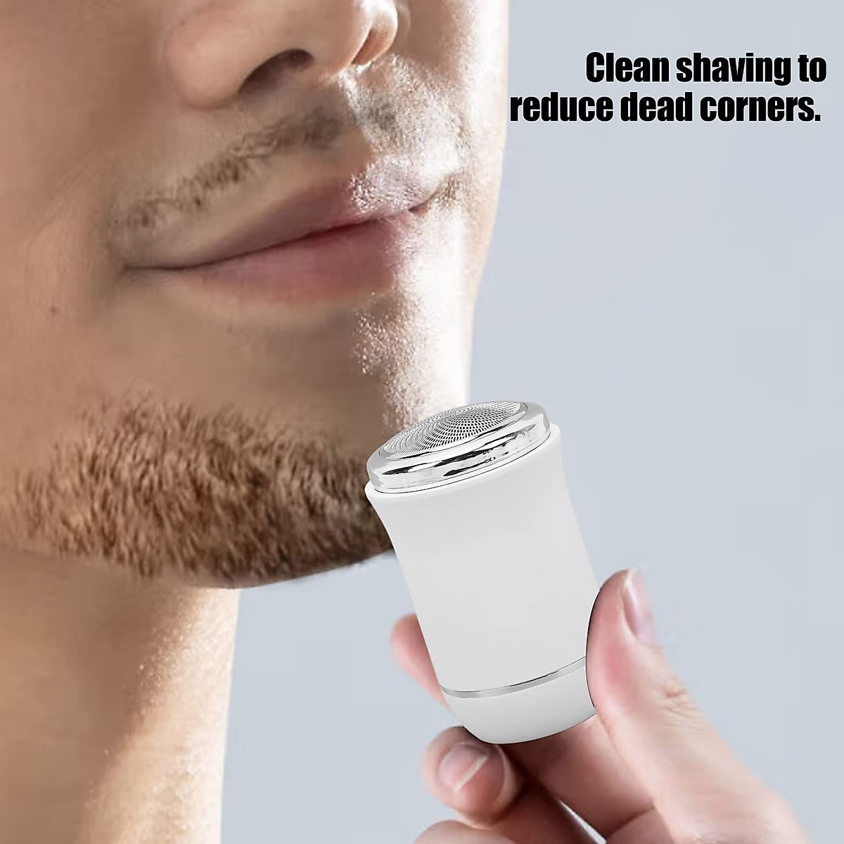 Beard Clipper, Washable Travel Lock Rechargeable Men Electric Shaver Easy Operation IPX6 Waterproof for Salon