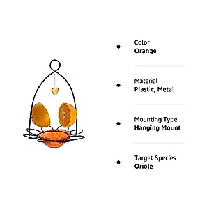 FORUP Oriole Bird Feeder, Orange Fruit Oriole Feeder