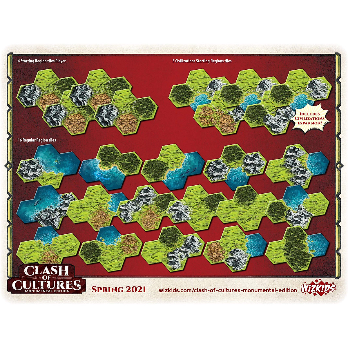 Clash of Cultures: Monumental Edition | Board Game WizKids - New Edition