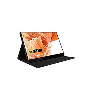 Portable Monitor - 13.3 Inch Full HD 1080P IPS Screen for Laptop Portable Built-in Dual Speakers Monitor, Portable Monitor