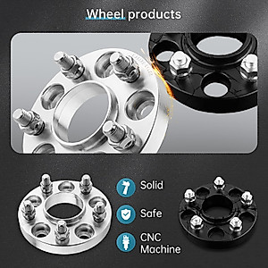 MOTORHOT 2Pcs 20mm Wheel Spacers Adapters 5x112mm to 5x114.3mm 5 Lug Hub 14x1.5 Studs 10 Lug Nuts Replacement for Audi 2008-2014 Mercedes-Benz 1994-2014 Maybach 2005-2012