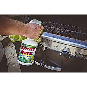 Spray Nine 26832 Heavy Duty Cleaner, Degreaser And Disinfectant, Multipurpose Cleaner For Common Automotive Shop, Home, Industrial, And Commercial Uses, 32 oz