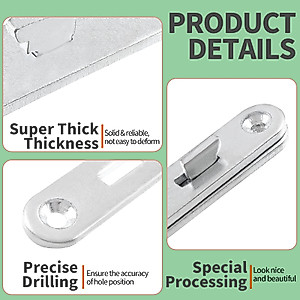 LifCratms Pack of 4 Wood Bed Rail Fasteners, 3 Inch Thicken Bed Connecting Fittings Bed Frame Rail Hardware