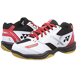 YONEX(ヨネックス) Unisex's Badminton Shoe, White/red, 8.5