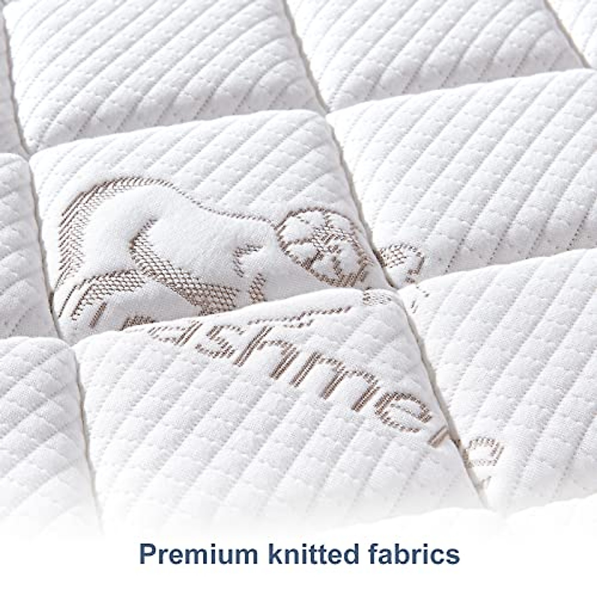 Premium Knitted Fabric Foldable Pack and Play Mattress Topper -Odorless Playpen Mattresses Pad,Sturdy Edges and Non-Toxic Play Yard Mattress Pad Fits for Graco & Baby Trend & Pamo Babe Playard