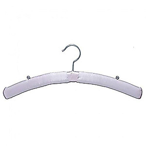 NAHANCO 3395368HU Satin Padded Hangers - 15 1/2", Pink (Pack of 12)