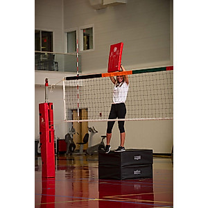 Tandem Sport Rectangular Blocking Pad - Volleyball Training Aid for Hitting and Blocking - Protects Blockers Hands During Practice - Volleyball Practice Equipment - 1 Pad