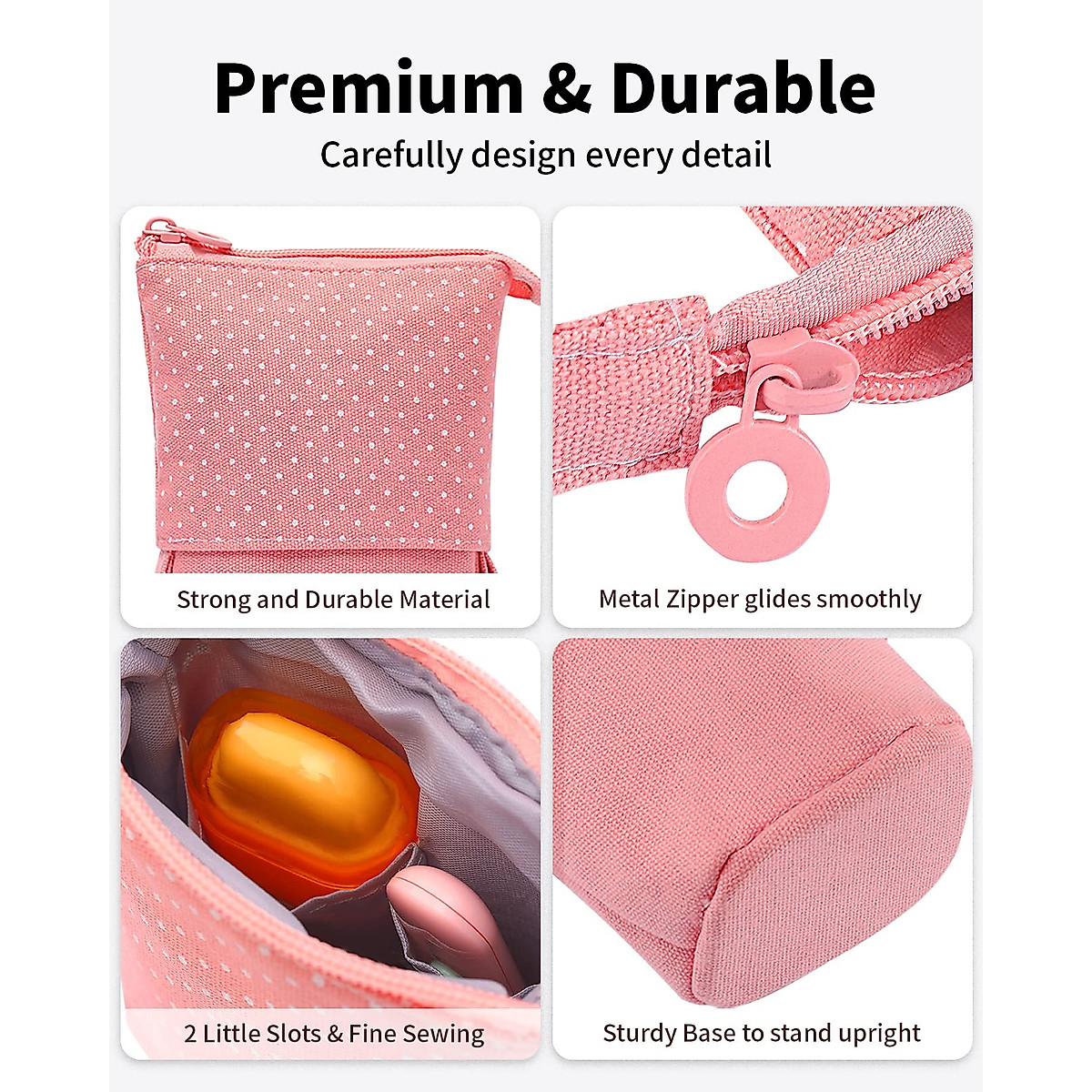 Sooez Pop Up Pencil Case, Cute Stand Up Pencil Case, Durable Pen Pouch, Telescopic Pencil Holder Case, Kawaii Standing Pencil Case, Spacious Pencil Pouch Portable Pencil Bag for School Office (Black)