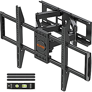 ELIVED TV Wall Mount for Most 37-82 Inch Flat Screen TVs, Swivel and Tilt Full Motion TV Mount Bracket with Articulating Dual Arms, Max VESA 600x400mm, 100 lbs. Loading, Fits 16" Wood Studs, YD3003