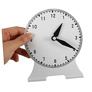 ULTECHNOVO 1pc Clock Model Clocks Brain Toy Toys for Learning to Tell Time Tools Desktop Clock Puzzle Toy Clock Props Tabletop Clock Plastic Learning Bell Concise Student