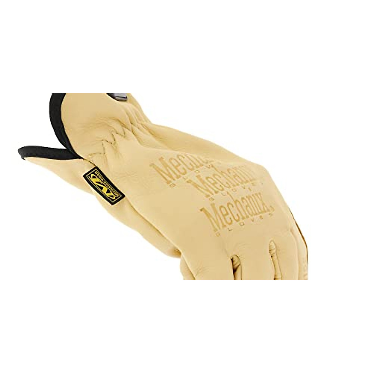 Mechanix Wear: Cow Leather Driver Glove with Durahide Water Resistant Technology, Quick Fitting Safety Work Gloves (Tan, X-Large)