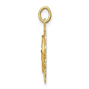 IceCarats 14K Yellow Gold Infant of Prague Medal Necklace Charm Pendant Only