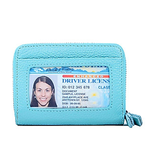 KALMORE Women's Wallets, SkyBlue, 4.25 x 3 x 1.50 inches