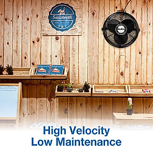 Air King 9314 14-Inch Industrial Grade High Velocity Multi Mount Fan,Black