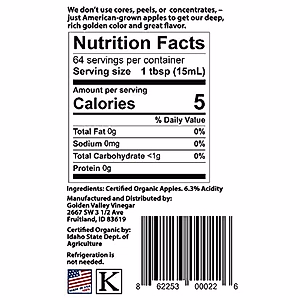 Fairchild's Organic Raw & Unfiltered Apple Cider Vinegar, 32 FZ - Two Pack