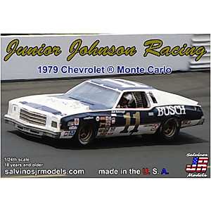 Salvinos JR Model 1/24 NASCAR 1979 Chevrolet Monte Carlo 11 Junior Johnson Racing Cale Yarborough Plastic Model SJMJJMC1979C