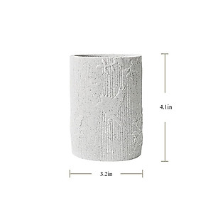 HNSYYUEYOU Bathroom Supplies Soap Dispenser Set Mouthwash Cup Soap Dispenser Soap Dish Cotton Swab Canister with Tray Six-Piece Washing Set (Color : White)