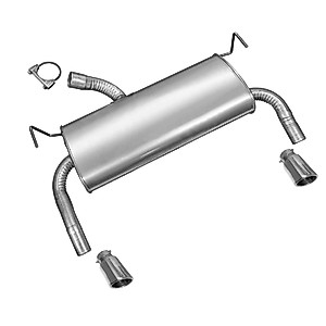 Rear Muffler With Chrome Tips Replacement Part For Ford Escape 2013-2019