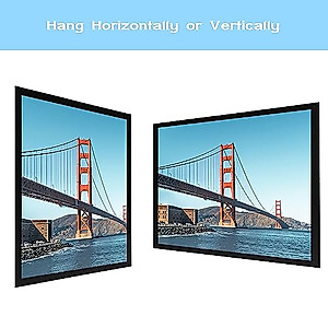 OMISHE 9x11 Picture Frame White for Wall Hanging or Tabletop, 9 x 11 Frame Wall Mounting Horizontally or Vertically, 9 by 11 Wall Gallery Photo Frame, White
