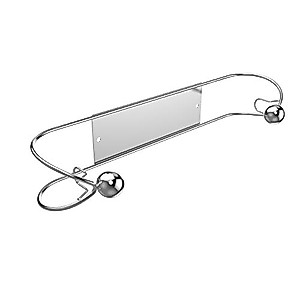 CAXXA Adhesive Under Cabinet Paper Towel Holder Dispenser with Screws for Kitchen Utility Room Laundry Pantry Chrome(1 Pack)