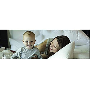 Down Etc Mattress Topper Essential Feather Bed with Baffle Box Construction, King, White