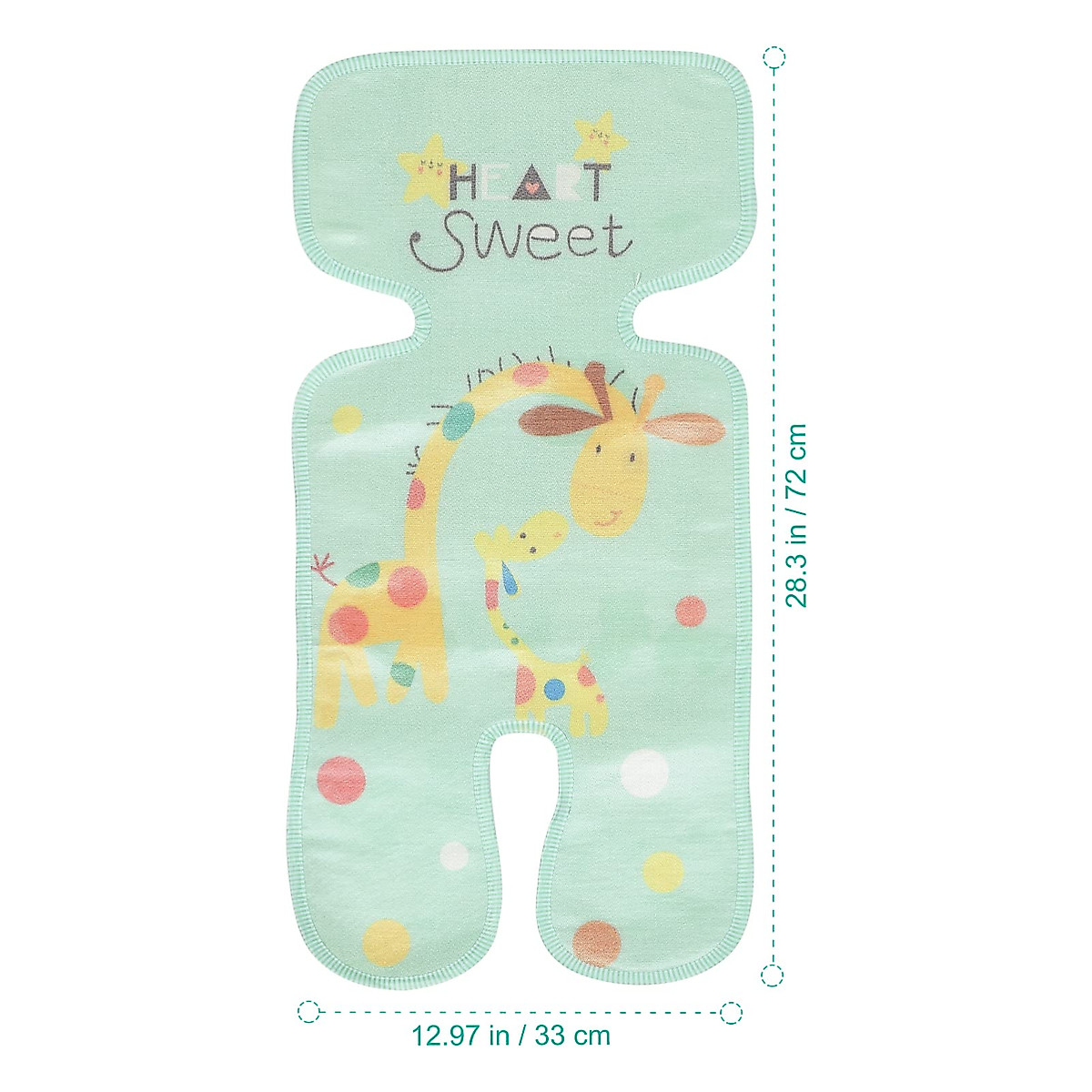 Toddmomy Children Car Cooler Pad Summer Stroller Ice Cooler Mat Baby Cushion for Stroller Newborn Dining Chair (Light Green)