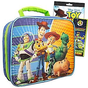 Lightyear Lunch Box - Bundle with Toy Story Lunch Bag for Boys Girls Kids, Toy Story Stickers, More | Toy Story Buzz Lightyear Lunch Bag