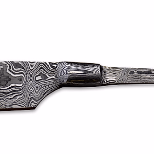 Custom Hand Forged Damascus Steel Blank Blade Chef Knife - Kitchen Knife Forged Bolster Damascus Billet Bar Handmade Knife Making Supply | Hercules Knives