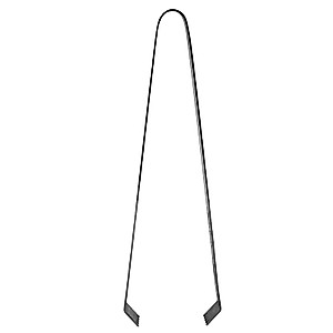 Ice Tong, Strong Clamping Force Stainless Steel Appropriate Length Cocktail Ice Tong for Kitchen Black Plating