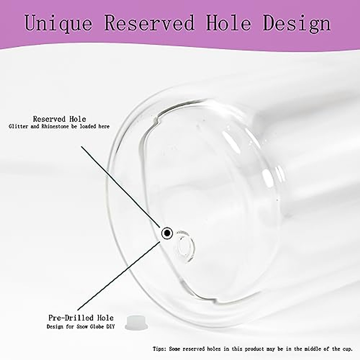 sweet grain Snow Globe Tumbler, 4 Pack 25 oz Sublimation Glass Cups for Glitter Snow Globe Cups, Double Wall Glass Tumbler for Iced Coffee, Juice, Soda, Drinks