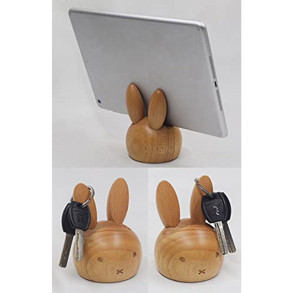 Glasses Holder, Cute Rabbit Statue Glasses Holder Sunglasses Display Stand, Home Desk Decoration Gift 3.35*4.33 Inch