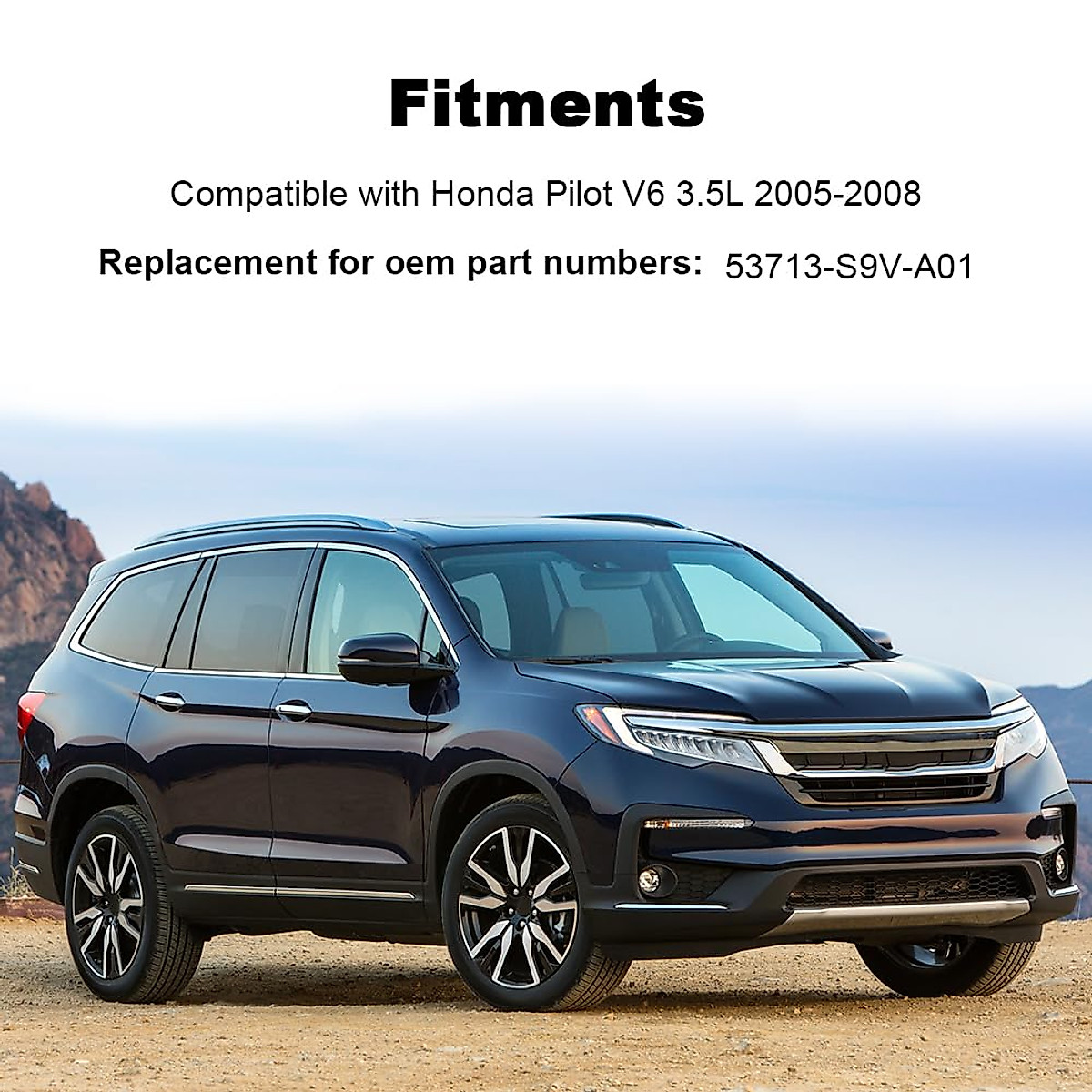 WMPHE Compatible with Power Steering Pressure Hose Assembly Honda Pilot V6 3.5L 2005 2006 2007 2008, Replace OEM 53713S9VA01, M14 x 1.5 Connector Screw