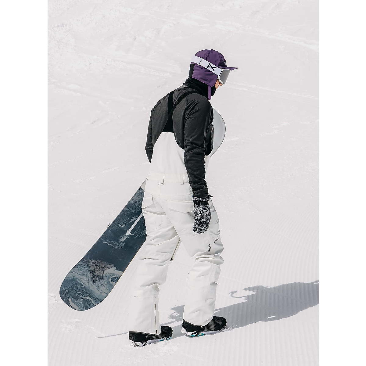 Burton Men's Reserve GORE‑TEX 2L Bib Pants, Stout White, Large