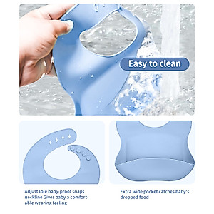 10Pcs Silicone Baby Feeding Set - Baby Led Weaning Supplies-Toddler Utensils with Baby Plates and Bowls with Suction, Bibs, Straw Cup,Baby Spoons Forks,- Ideal for Baby Self Feeding 6+ Months