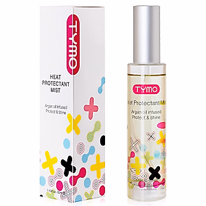 TYMO Heat Protectant Spray for Hair with Argan Oil for Styling Tools, Heat Protection Spray to Smooth & Hydrate, Natural Clean Formulation, Multi-benefit Treatment, Lightweight for All Hair Types