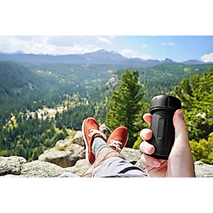 Canniloq TXD120 Premium Rugged Airtight Jar and Storage Container Keeps Herbs Spices Fresh, Zytel Nylon, 120ml (Jet Black)