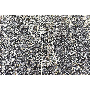 Unique Loom Baracoa Collection Area Rug - La Cabana (5' 5" x 8' Rectangle, Fume Gray/ Brown)