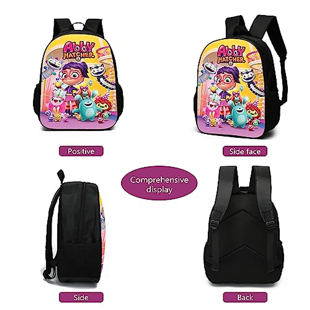 BRUQUYIS Cartoon Backpack 16in Travel Laptop Backpack Casual Large Capacity Backpacks