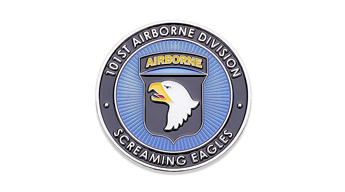 101st Army Airborne Challenge Coin - Veteran Designed