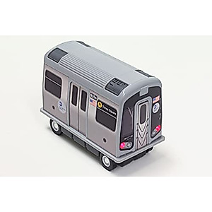 Daron MTA Subway Pullback Toy w/ Light & Sound TT3501 Grey